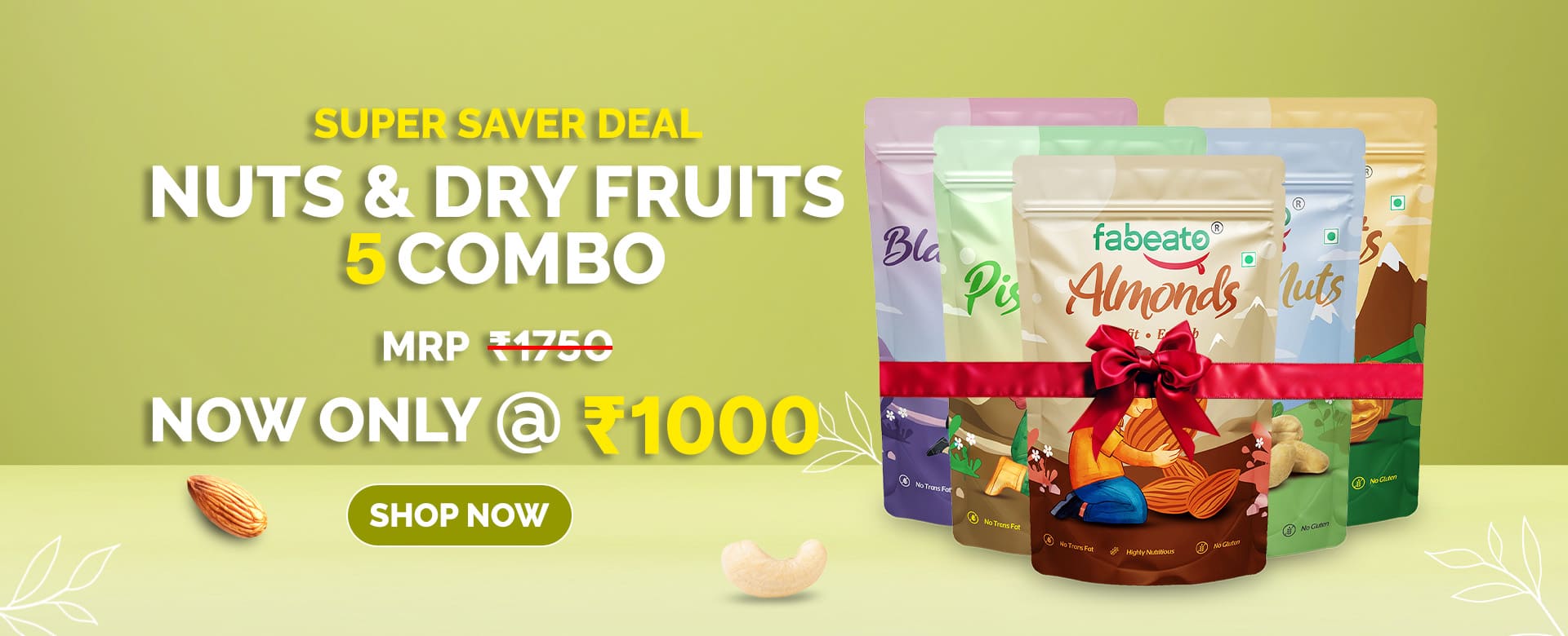 Buy Premium Nuts & Dry Fruits Online | Healthy Snacks by Fabeato